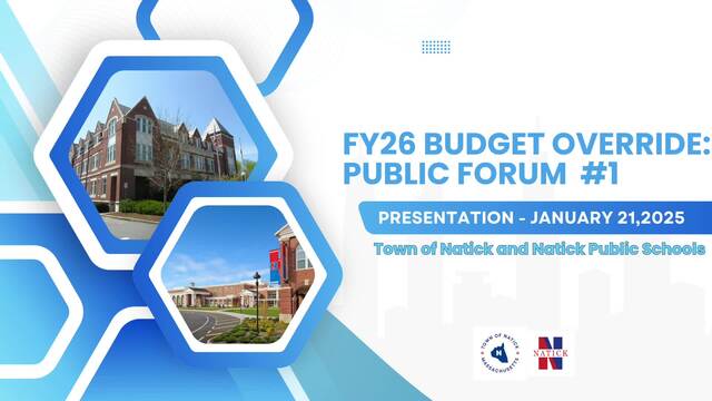FY26 Budget Override: Public Forum #1 January 21, 2025